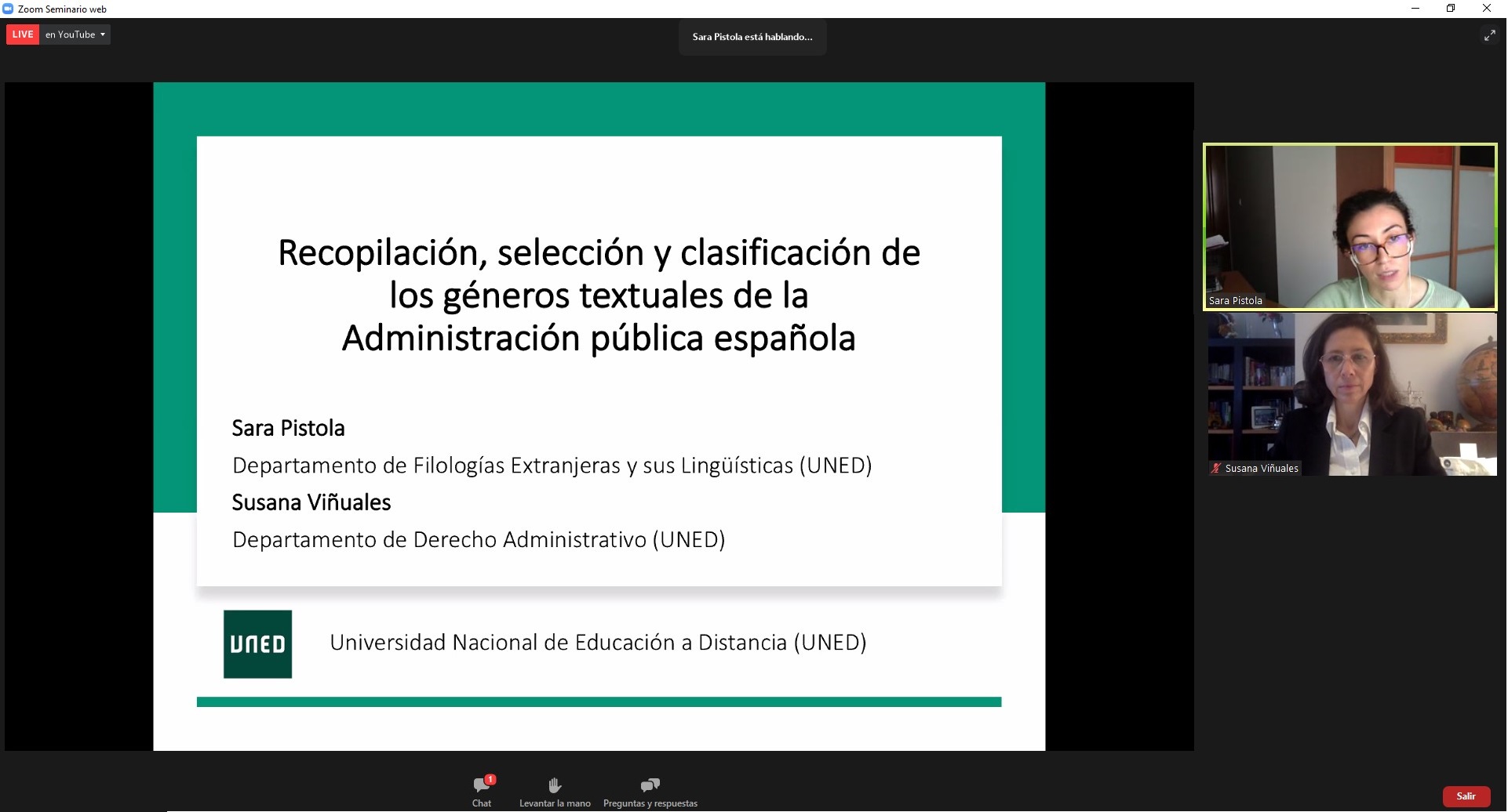 arText en la Primera Jornada «Escritura Académica y Discurso Especializado»